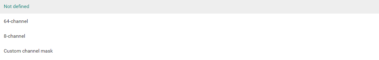 Setting Custom Channel Masks